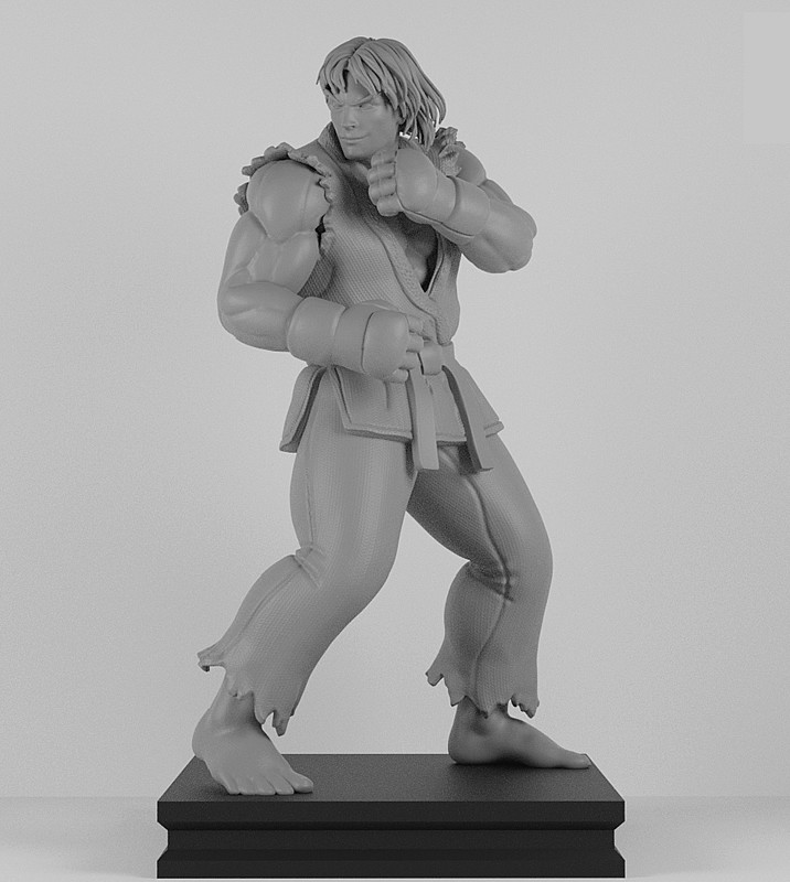 Ken Street Fighter - STL File 3D Print