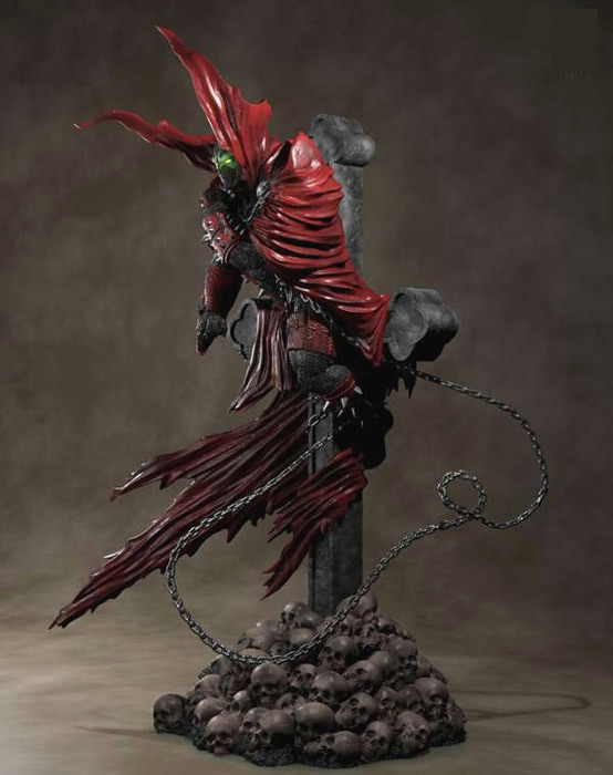 Spawn on Cross Statue - STL File 3D Print