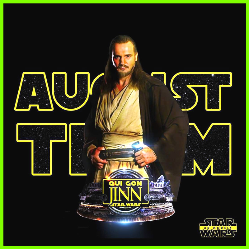 Quin Gon Jinn Star Wars Bust - STL File 3D Print