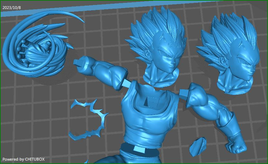 Majin Vegeta Dragon Ball Statue - STL File 3D Print