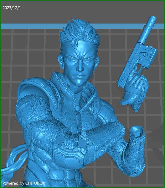 Solid Snake Metal Gear Statue - STL File 3D Print