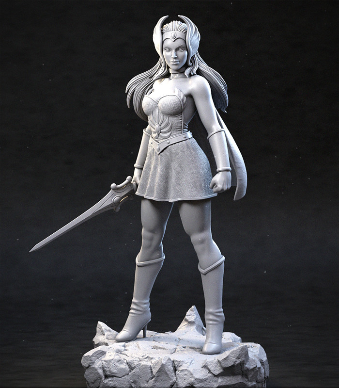 She-Ra Princess of Power Statue - STL File 3D Print