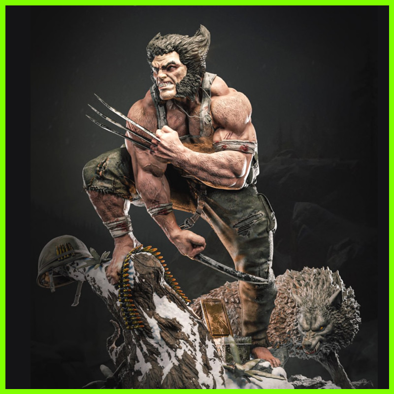 Logan Wolverine Statue - STL File 3D Print