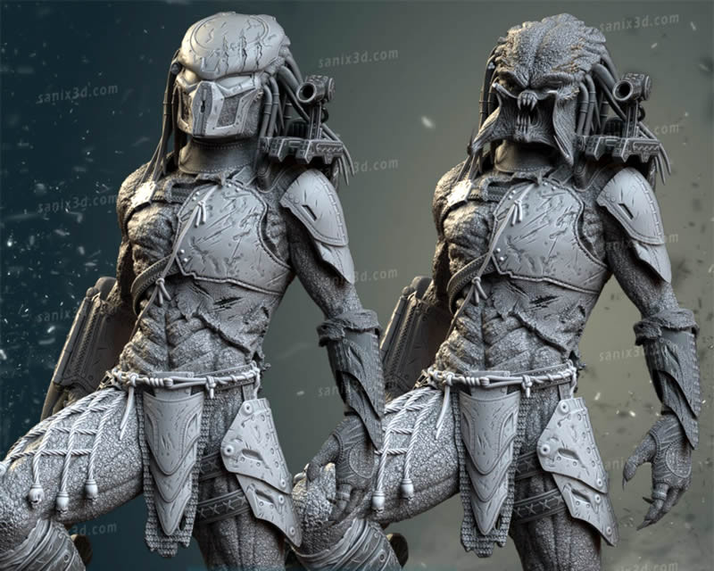 Elder Predator Statue - STL File 3D Print