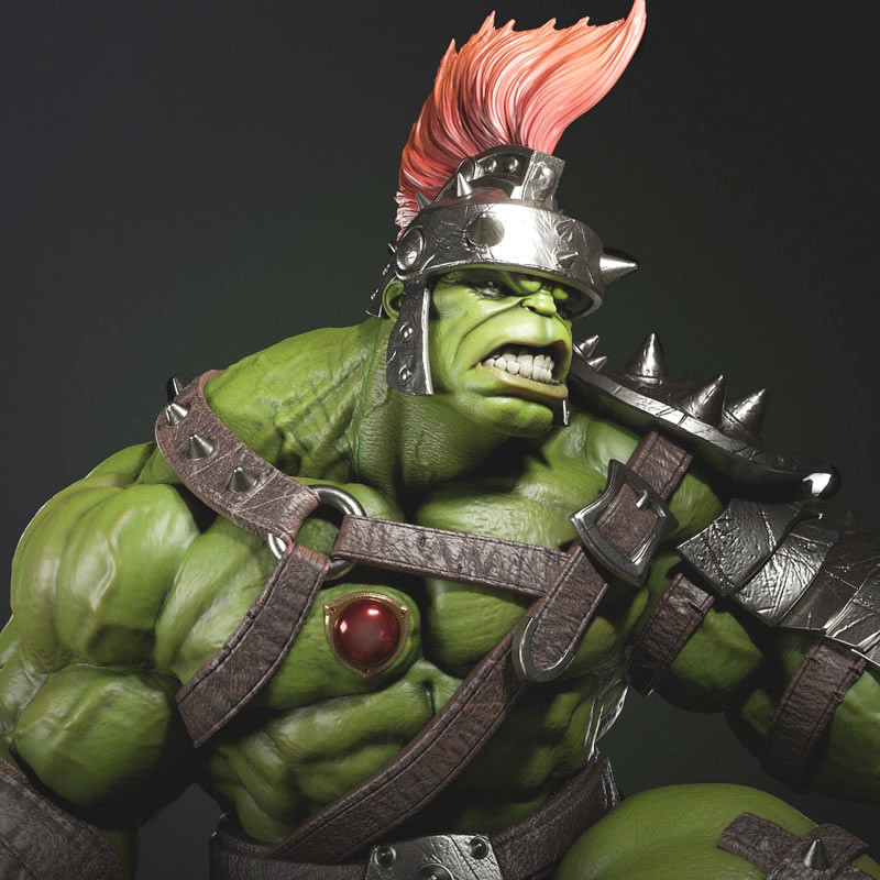 Gladiator Hulk Statue - STL File 3D Print