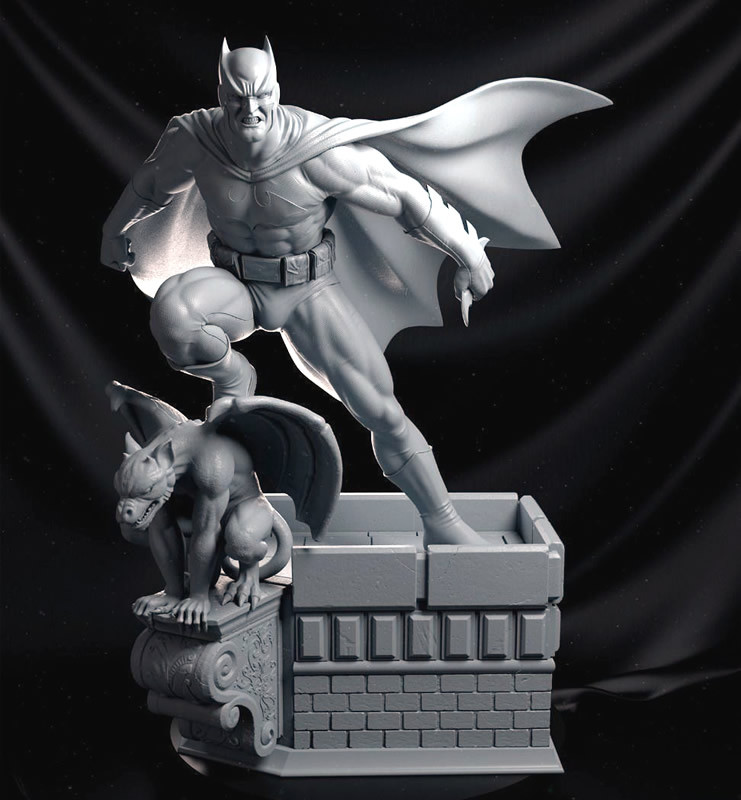 Batman Classic Statue - STL File 3D Print