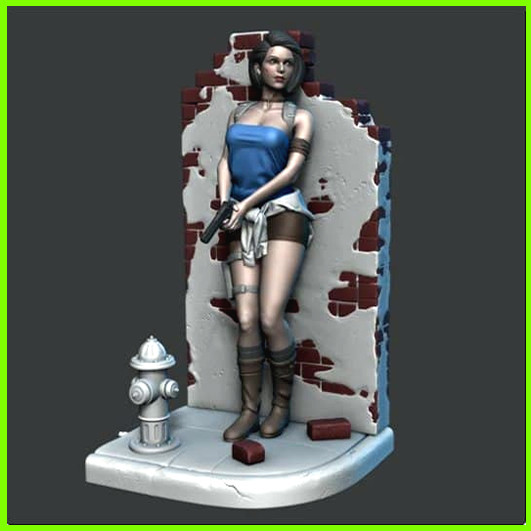Jill Valentine Resident Evil - STL File for 3D Print