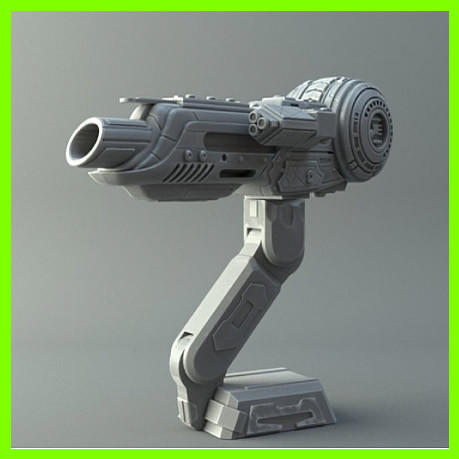 Predator Shoulder Cannon - STL File for 3D Print