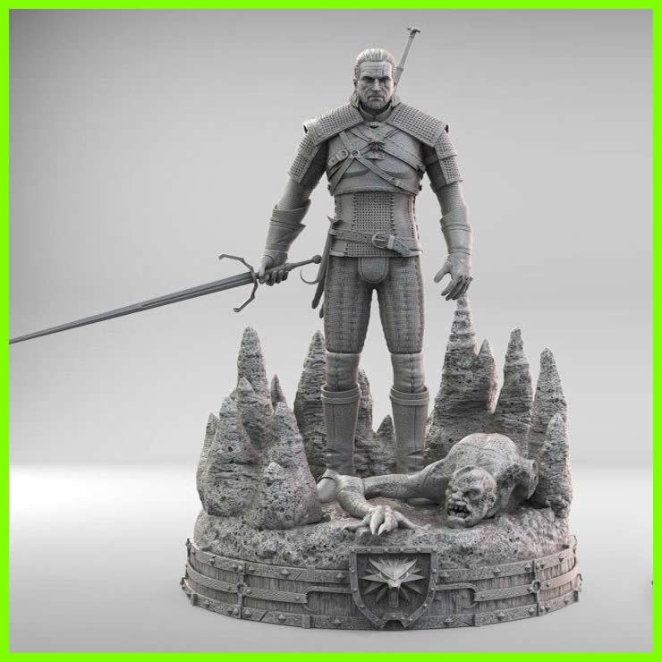 Geralt of Rivia The Witcher - STL File for 3D Print