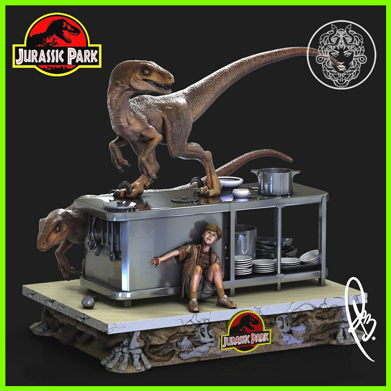 Blue Raptor Jurassic Park - STL File for 3D Print