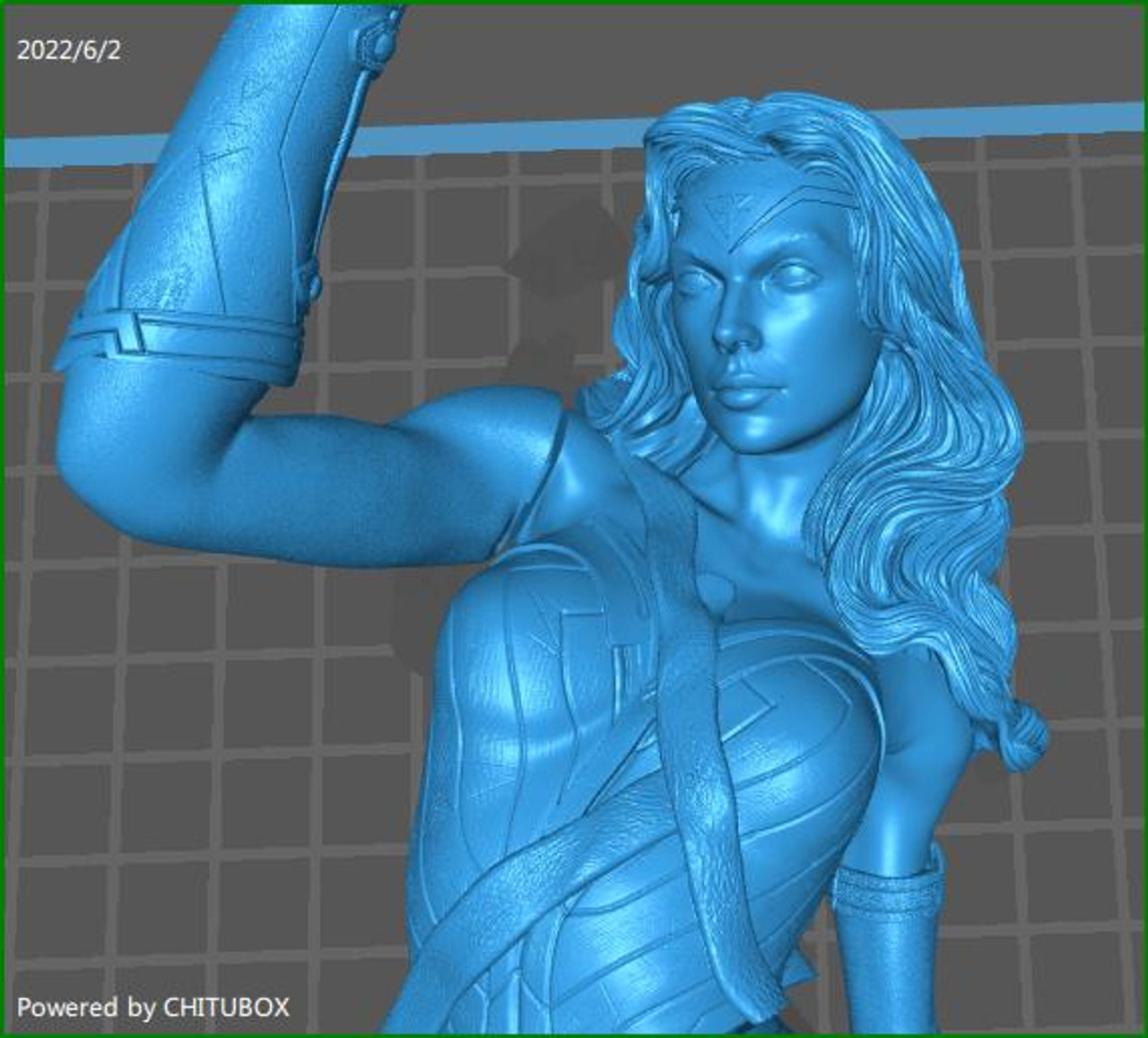 Wonder Woman Dc Gal Gadot Stl File For 3d Print