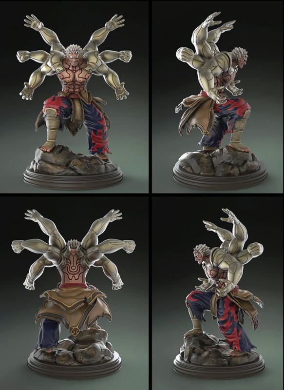 Asura Wrath Statue - STL File for 3D Print