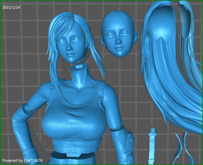 Tifa FF7 Remake Statue - STL File for 3D Print