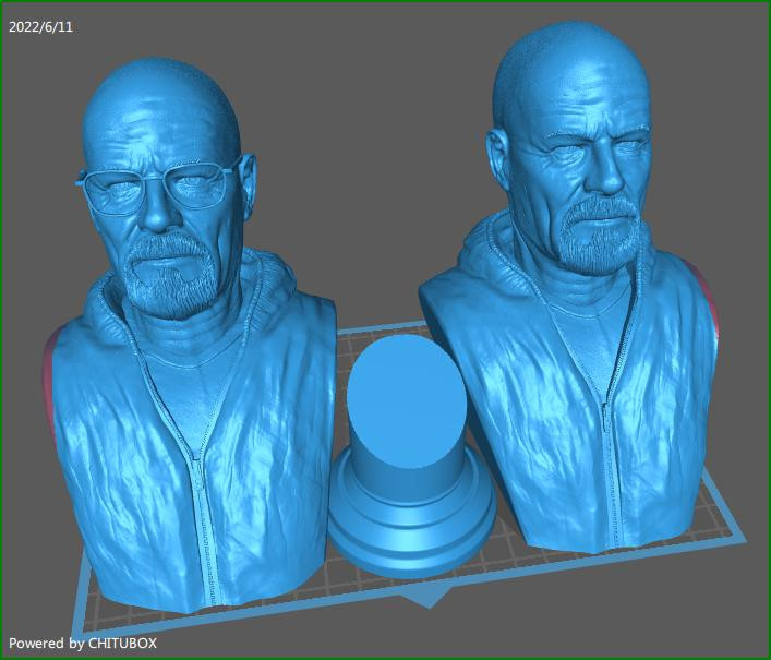 Breaking Bad Walter White Bust - STL File for 3D Print