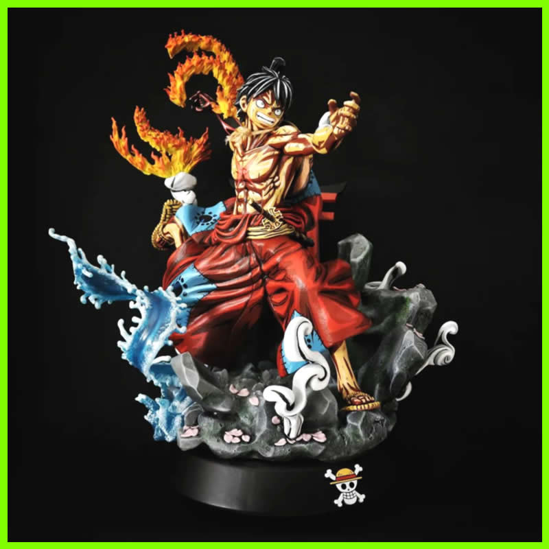 One Piece Luffy Red Hawk Statue - STL File for 3D Print
