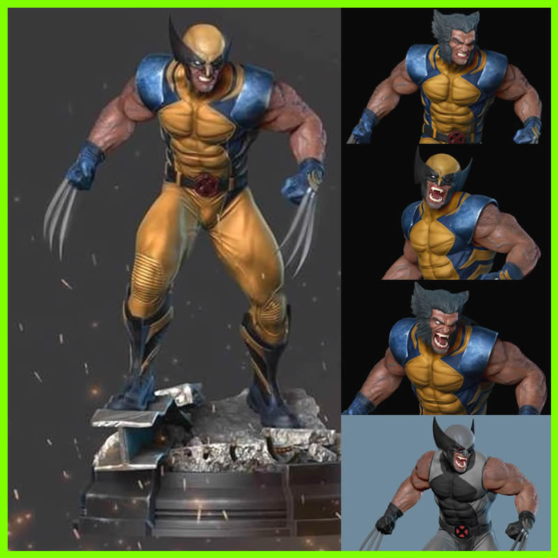 Wolverine X-Men Statue - STL File for 3D Print