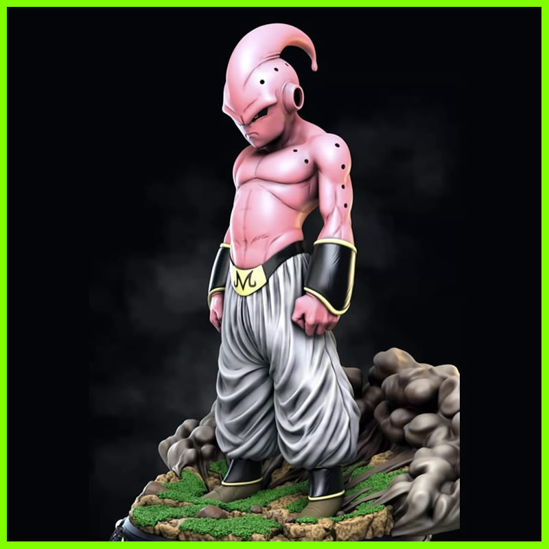 Majin Buu Kid Dragon Ball Z Statue - STL File for 3D Print