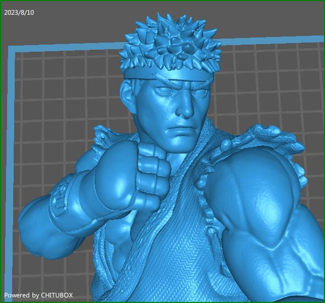 Ryu Street Fighter - STL File 3D Print