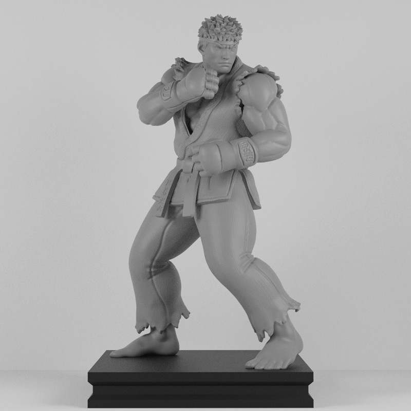 Ryu Street Fighter - STL File 3D Print