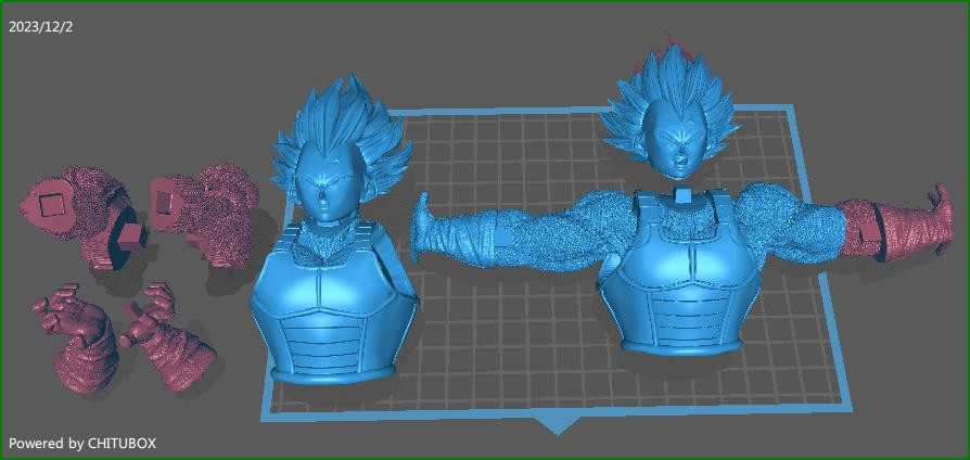 Vegeta Super Saiyan Dragon Ball Z - STL File 3D Print