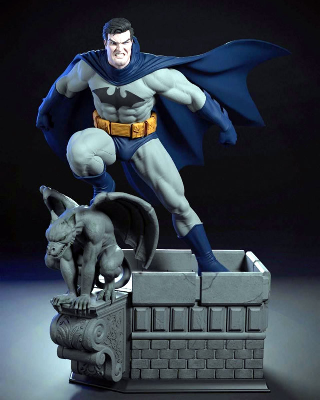 Batman Classic Statue - STL File 3D Print