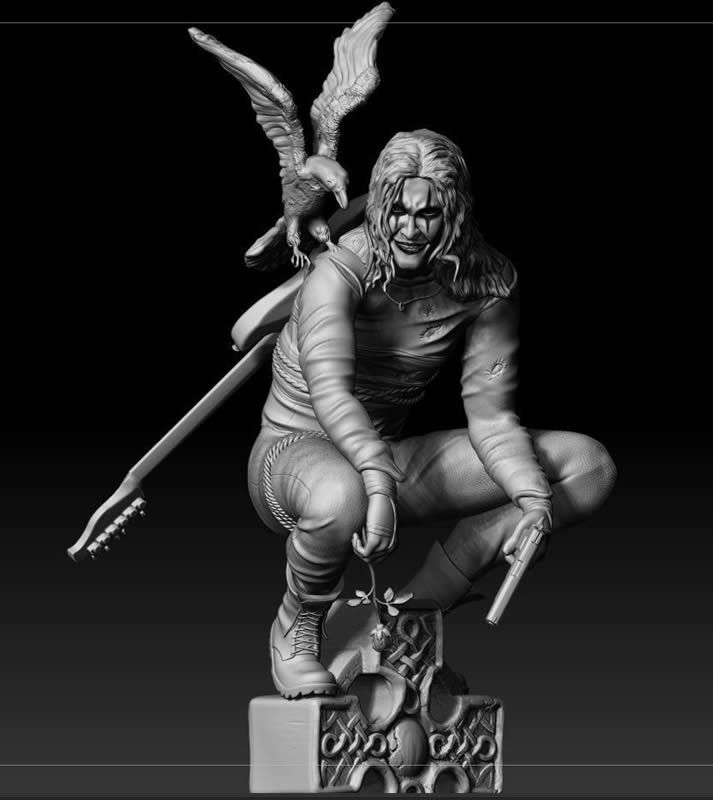 The Crow Brandon Lee - STL File for 3D Print