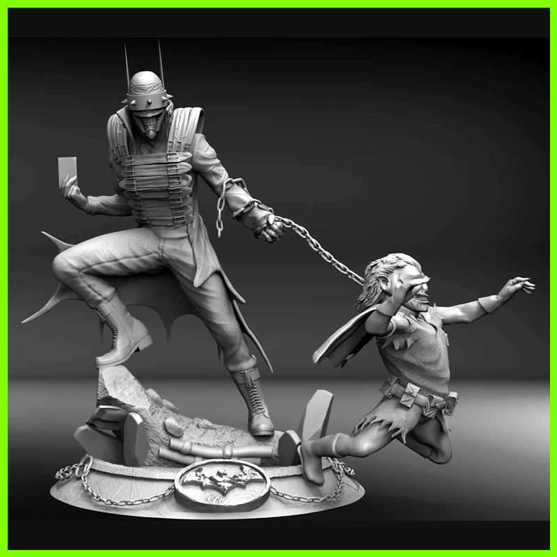 Batman Who Laughs - STL File for 3D Print