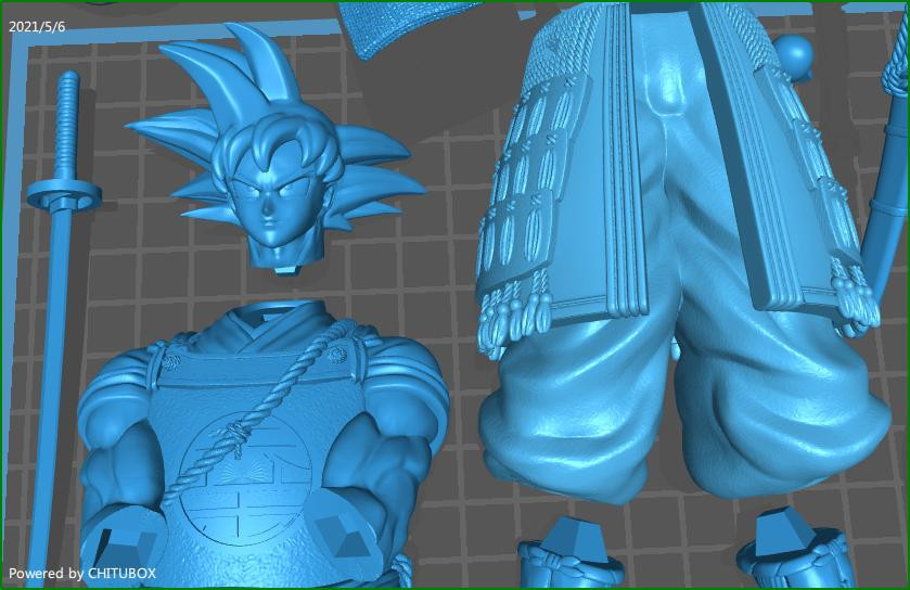 Goku Shogun Dragon Ball Z - STL File for 3D Print