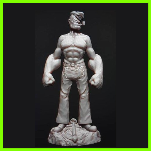 Popeye the Sailor man - STL File for 3D Print