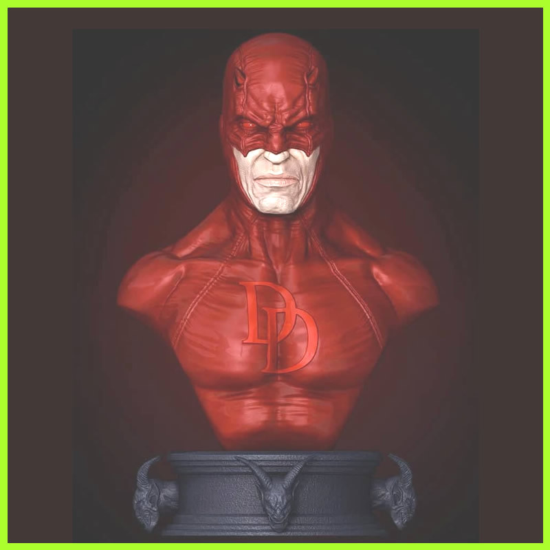 Daredevil Bust - STL File for 3D Print