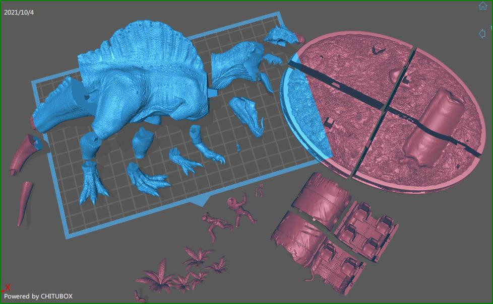 Spinosaurus Jurassic Park - STL File for 3D Print