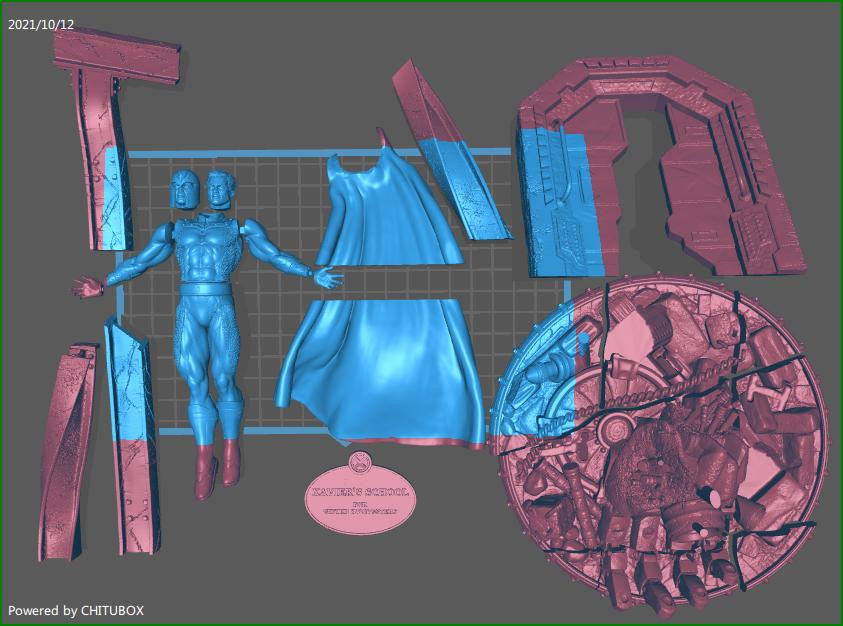 Magneto Statue - STL File for 3D Print