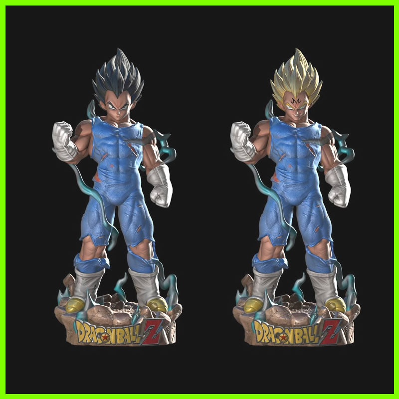 Vegeta Dragon Ball Z Statue - STL File for 3D Print