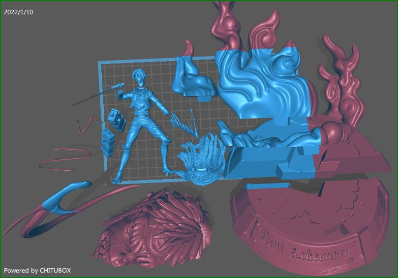 Levi Ackerman Attack on Titan Statue - STL File for 3D Print