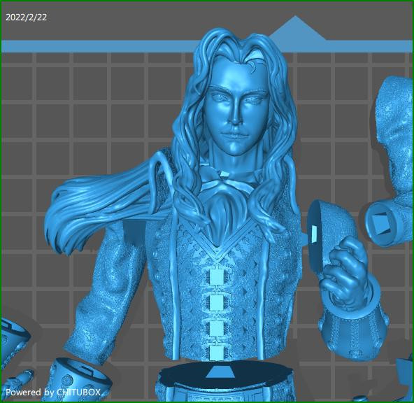 Alucard Castlevania Statue - STL File for 3D Print