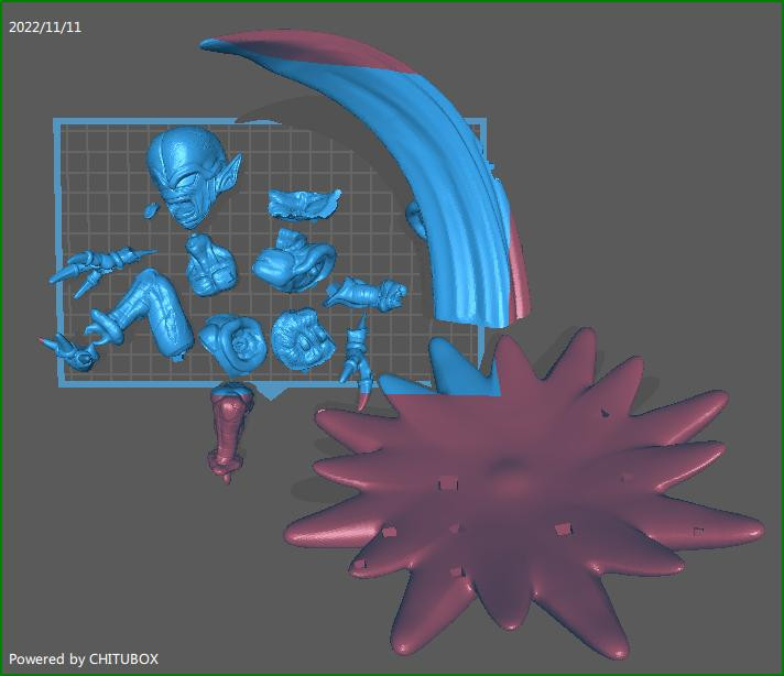 Krillin vs Saibamen Dragon Ball Z - STL File for 3D Print