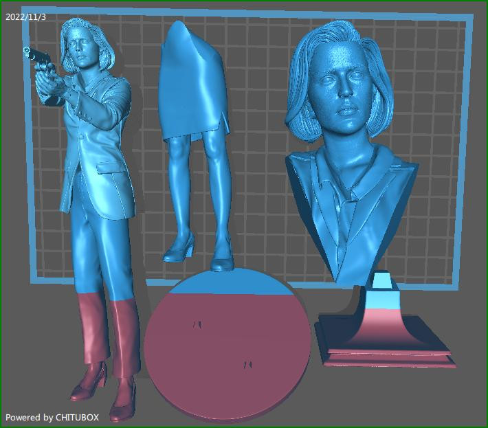 The X Files Scully - STL File for 3D Print