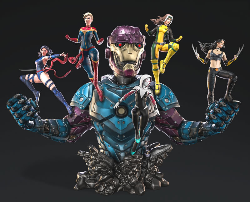 X23 Statue Sentinel Diorama - STL File for 3D Print