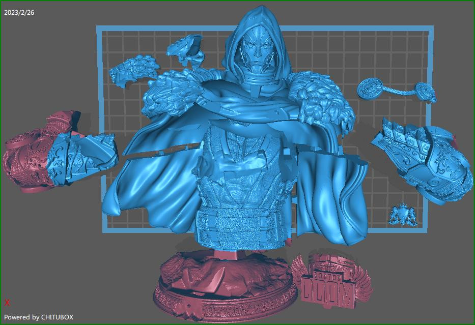 Doctor Doom Bust - STL File 3D Print