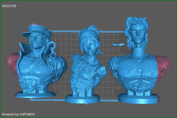 JoJo's Bizarre Adventure Busts - STL File 3D Print