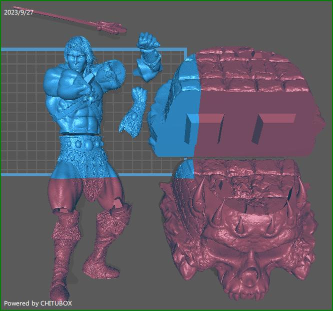 He-Man Statue - STL File 3D Print