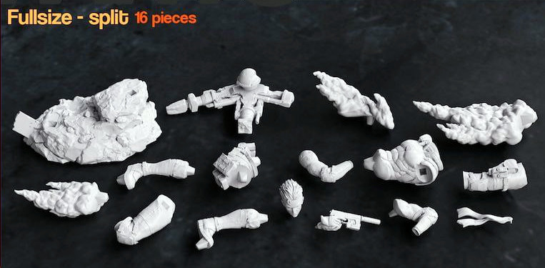 Solid Snake Metal Gear Statue - STL File 3D Print