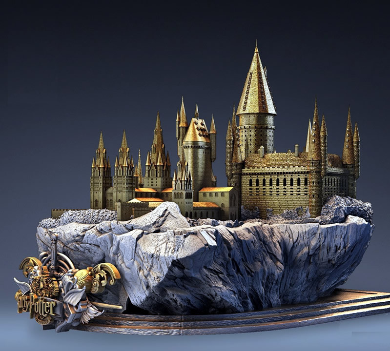 Harry Potter Hogwarts Castle - STL File 3D Print
