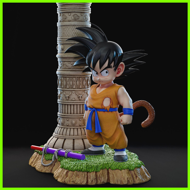 Goku Kid Dragon Ball Statue - STL File 3D Print