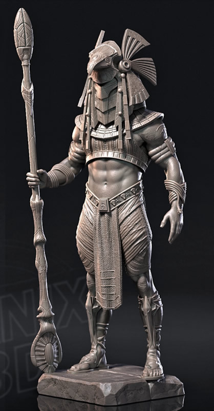 Horus Stargate Statue - STL File 3D Print