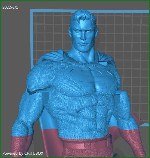 Superman Statue - STL File for 3D Print
