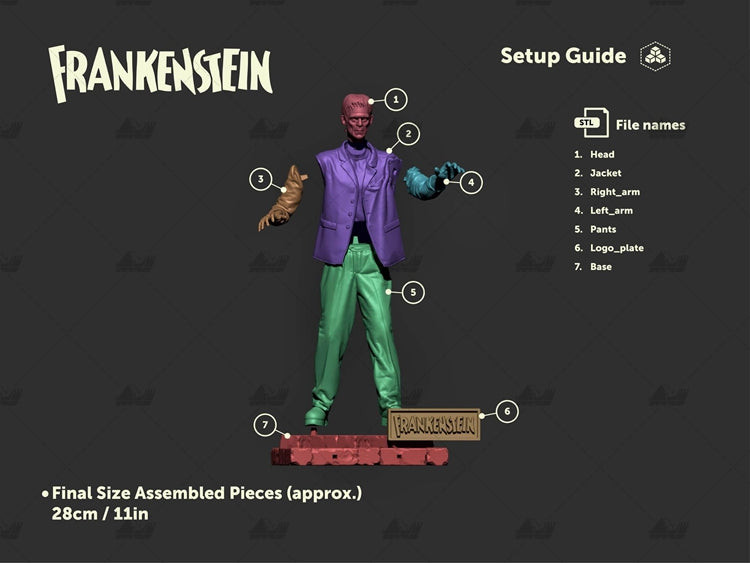 Frankenstein Universal Classic Monster - STL File for 3D Print