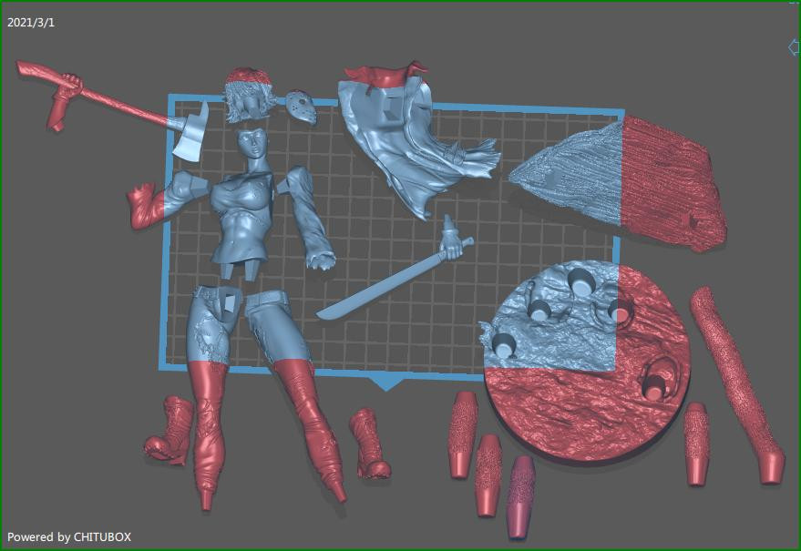 Female Jason Friday the 13th - STL File for 3D Print