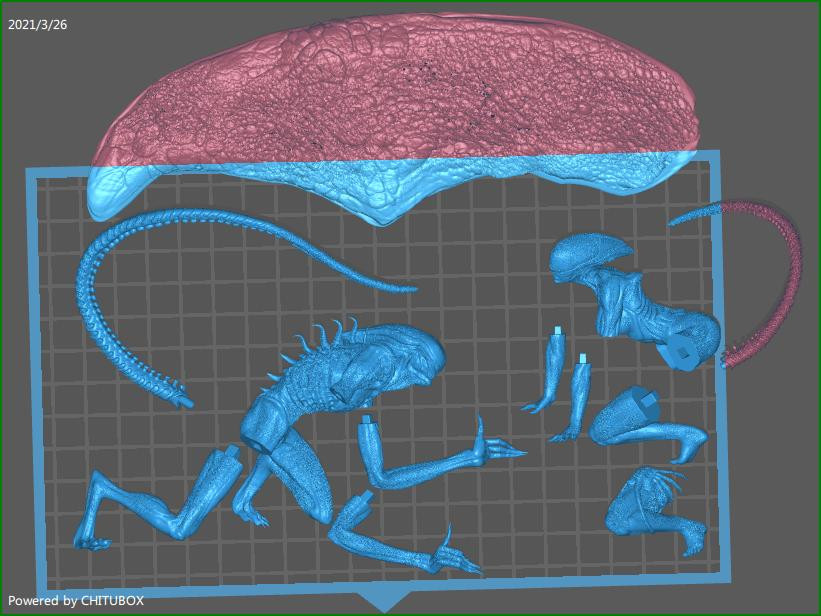 Alien Xenomorph King and Queen - STL File for 3D Print