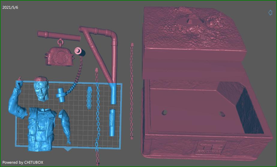 Terminator 2 Final Scene - STL File for 3D Print